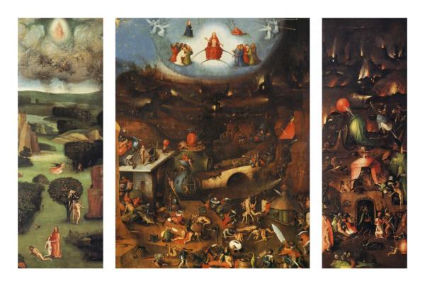 Hieronymus Bosch Last Judgement Between Heaven And Hell: The Enigmatic