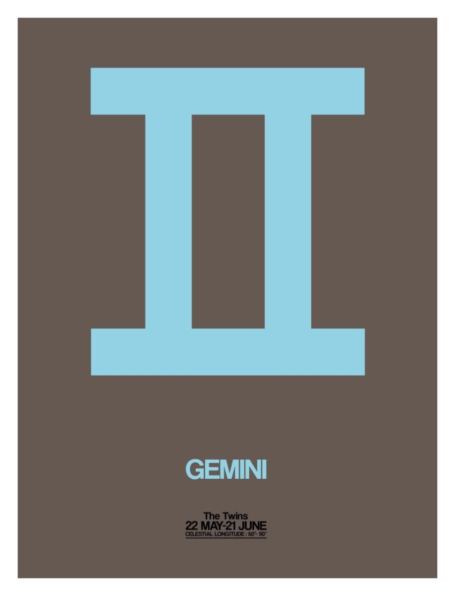 Blue Gemini Symbol